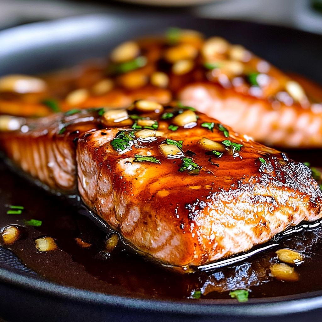 Irresistible Honey Garlic Glazed Salmon Recipe Delight