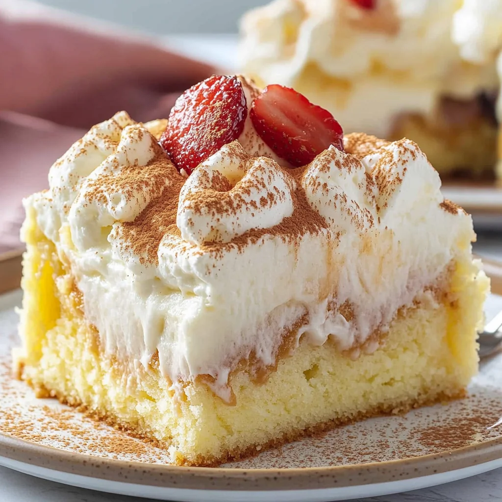Eggnog Poke Cake Treat