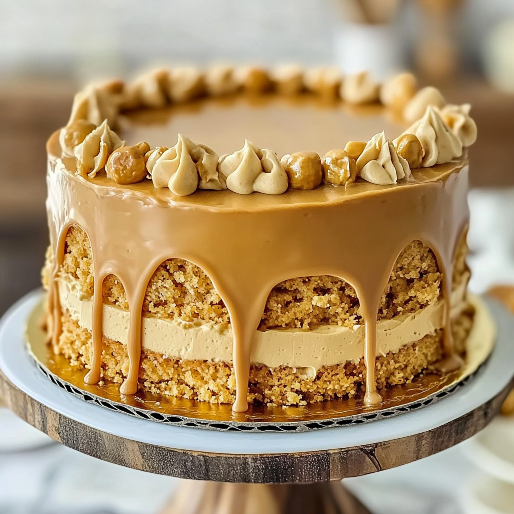 Decadent Peanut Butter Layer Cake