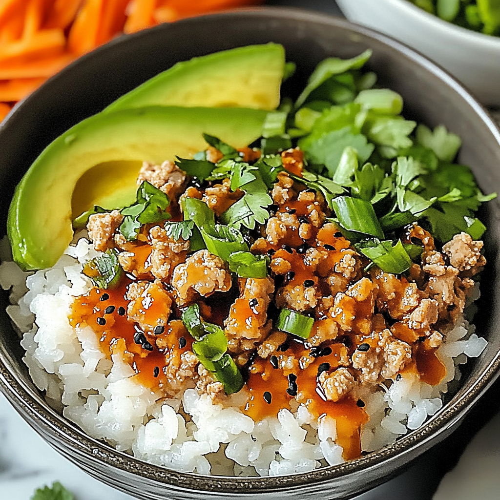 Ground Turkey Teriyaki Rice Bowls